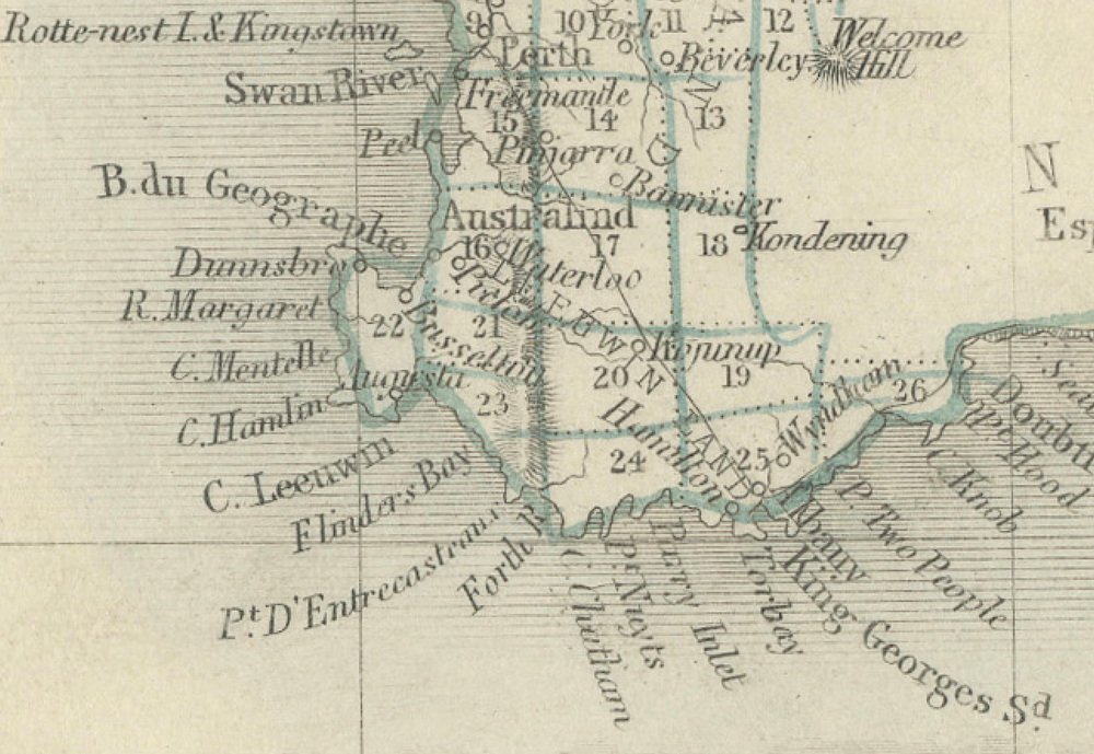 The Tallis and Rapkin Map of Pre-Queensland, 1851 for sale at Pamono