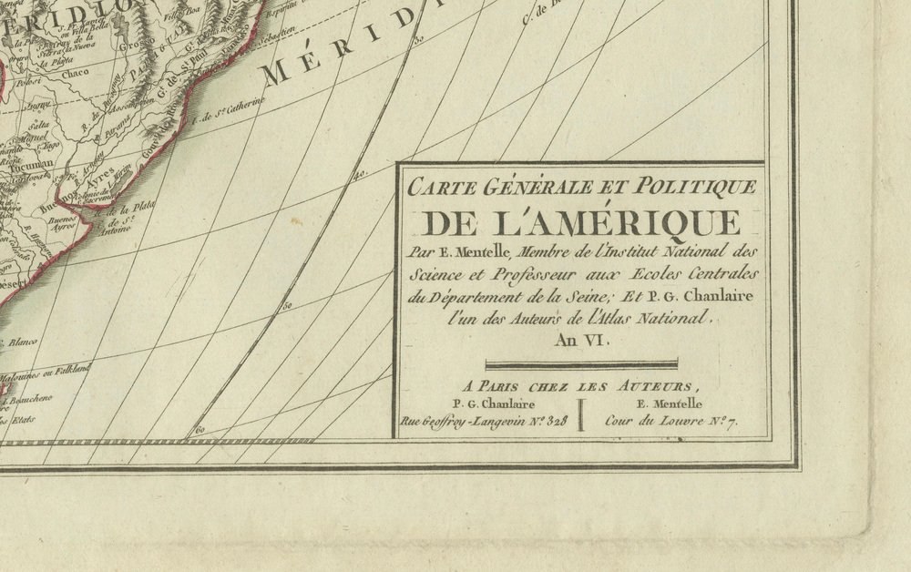 Antique Map of North and South America by Pierre Antoine Tardieu, 1802 ...