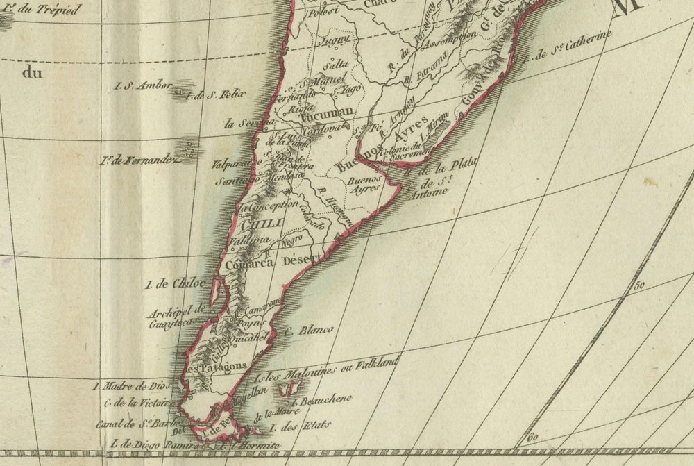 Antique Map of North and South America by Pierre Antoine Tardieu, 1802 ...