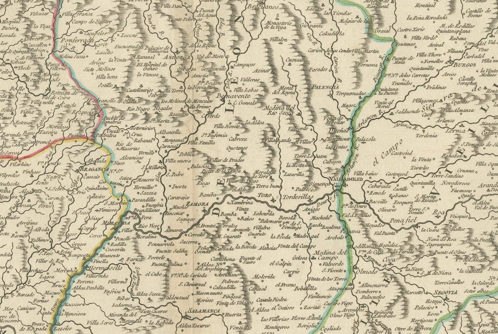 Spanish Map of Kingdoms of Castile for sale at Pamono