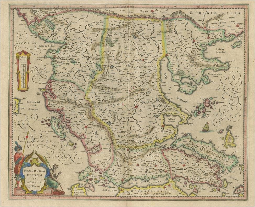 Antique Map of Macedonia for sale at Pamono