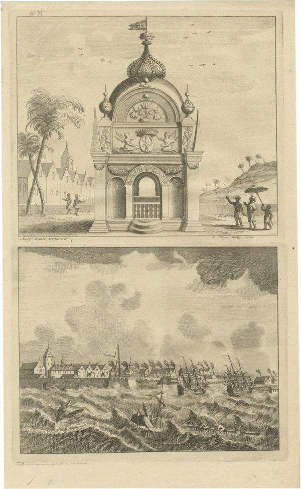 Coromandel Coast in India, 1726, Paper for sale at Pamono