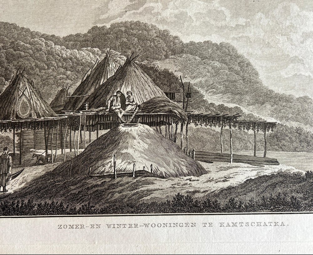 James Cook, Summer & Winter Houses, Kamchatka Cook Voyage, 1803 ...