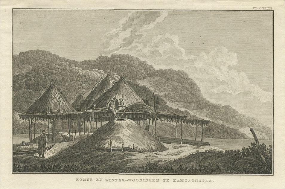 James Cook, Summer & Winter Houses, Kamchatka Cook Voyage, 1803 ...