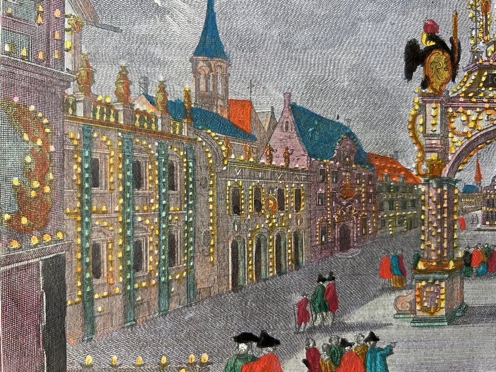 Georg Balthasar Probst, Optica Print of Ceremony in Germany, 1765 ...
