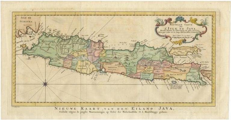Antique Map of Java, 1770 for sale at Pamono