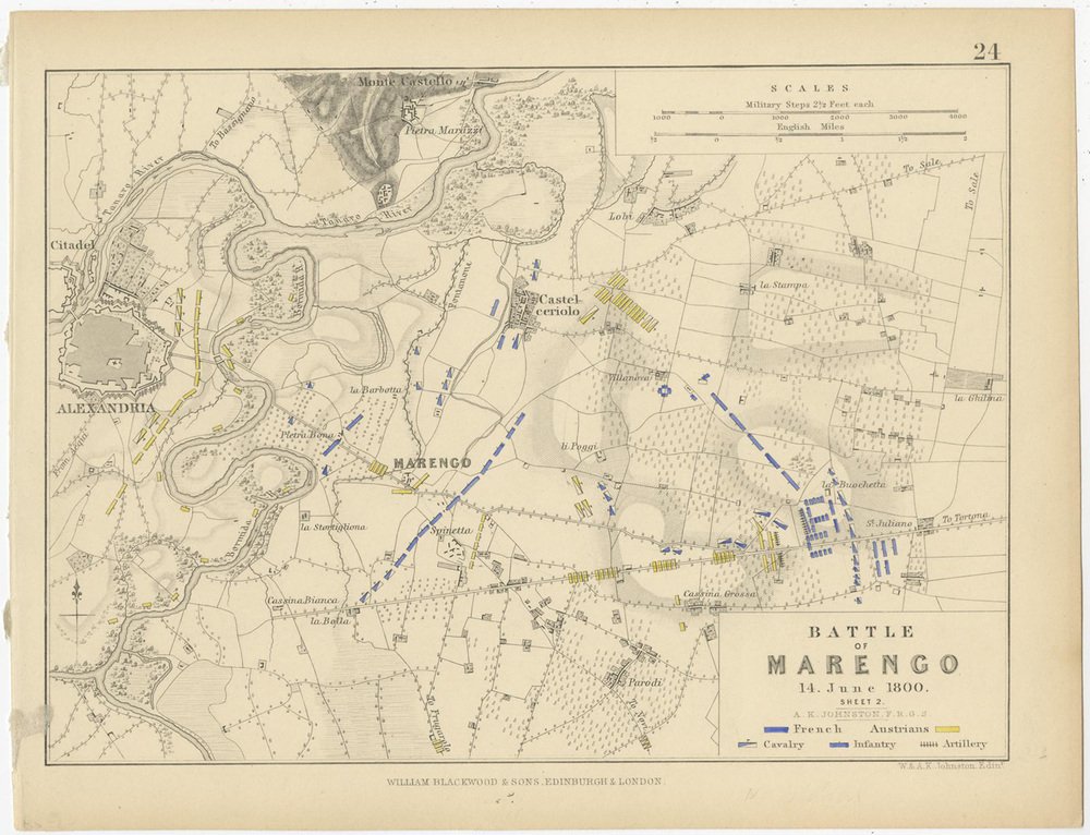 Sir Archibald Alison, Battle Plans of Rivoli, Arcole, Mantua, Marengo ...