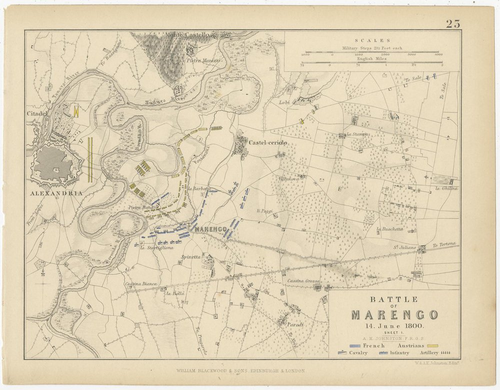 Sir Archibald Alison, Battle Plans of Rivoli, Arcole, Mantua, Marengo ...