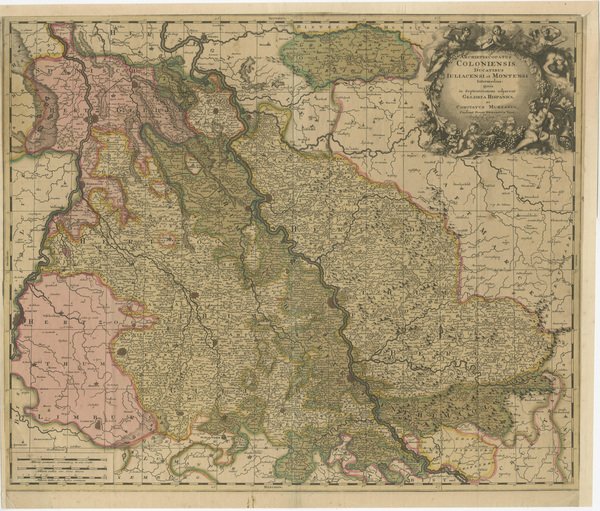 Antique Map of Cologne for sale at Pamono