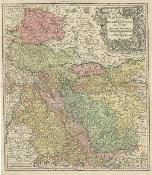 Antique Map of Western Germany for sale at Pamono