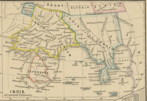 Cartography of the Indian Subcontinent, 1880s for sale at Pamono