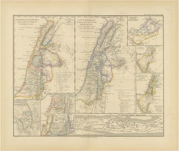 Levant in Antiquity Map, 1880 for sale at Pamono