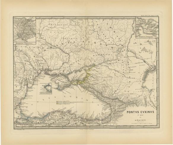 Pontus Euxinus Map, 1880 for sale at Pamono