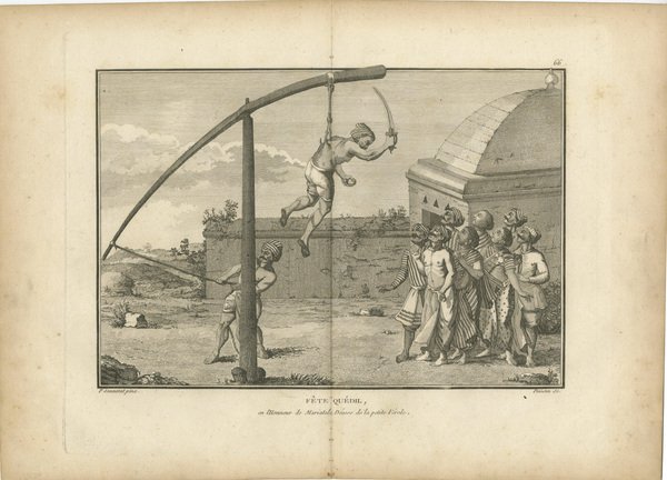Sonnerat, Hindu Hook-Swinging Ceremony in Honor of Mariamman, 1806 ...