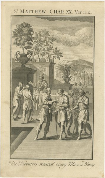 Three Biblical Engravings, 1735, Paper, Set of 3 for sale at Pamono