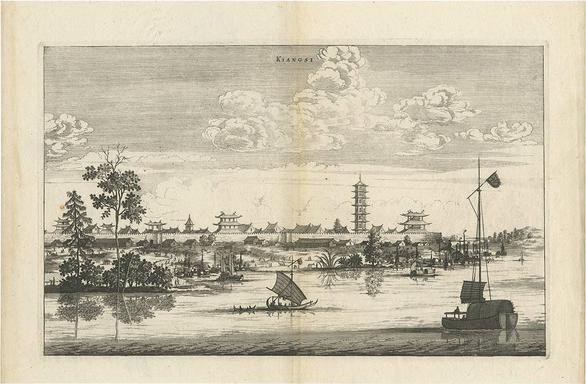 J. Nieuhof, Illustration of the City of Kiangsi, China, 1666, Print for ...