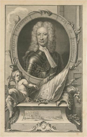 Jacobus Houbraken, Antique Portrait of Charles Mordaunt, 3rd Earl of ...