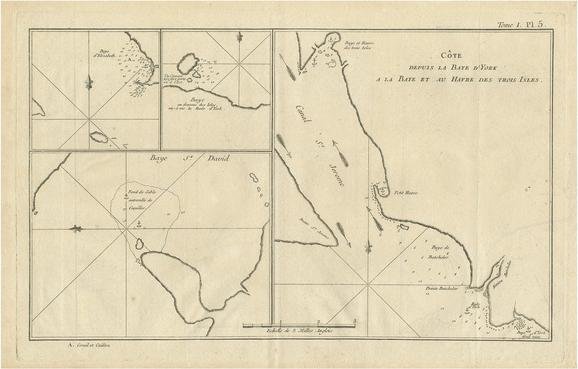 Antique Map of Yorks Bay, Haven, Islands and Surroundings for sale at ...