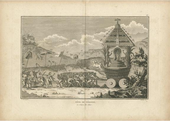 After Sonnerat, Hindu Festival Procession with Vishnu Cart, 1806 ...