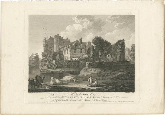 Byrne, The Beverston Castle, 1778, Print on Paper for sale at Pamono