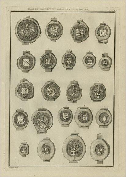 Thomas Astle, Seals of Nobility and Important Men of Scotland, 1792 ...