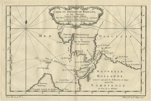 Map of the Russian Islands of Novaya Zemlya and Pechorskaya Guba, 1758 ...