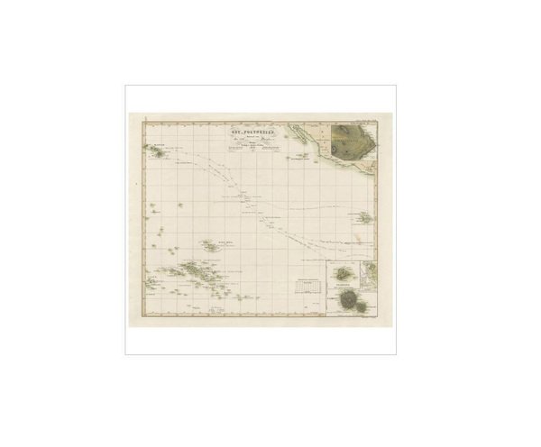 Antique Map of Eastern Polynesia, 1849 for sale at Pamono