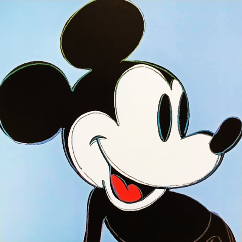 Andy Warhol, Mickey Mouse, Limited Edition Lithograph, 1980s for sale ...