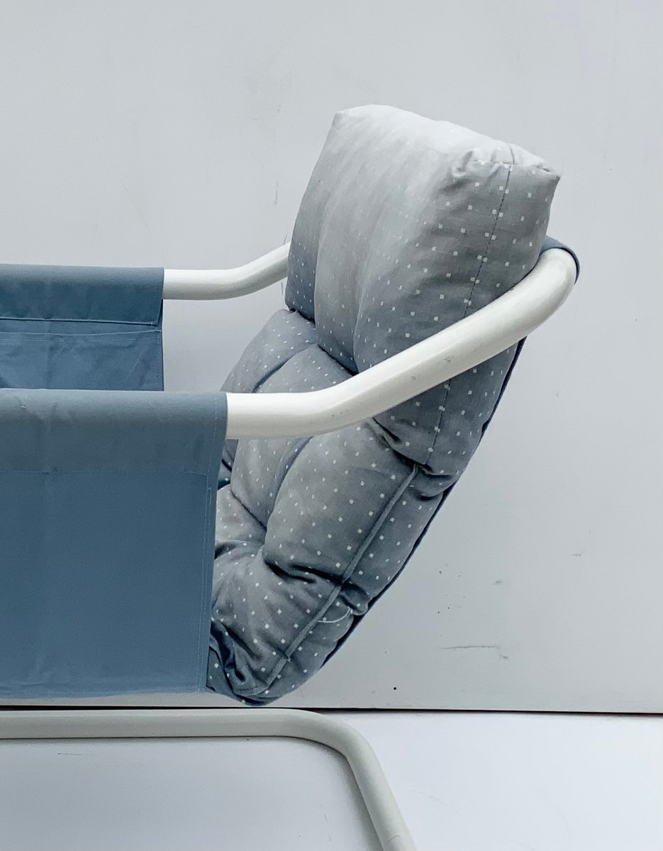 Vintage Tubular Armchair from Mio, Sweden, 1970s for sale at Pamono