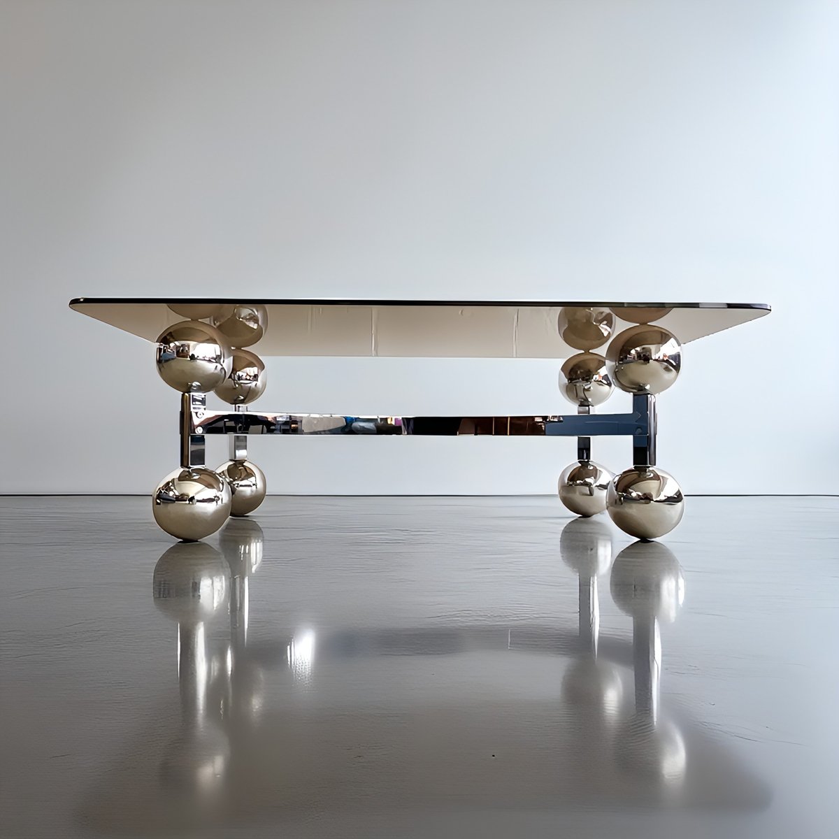 Space-Age Sculptural Atomic Sputnik Coffee Table with Ornate Metal ...