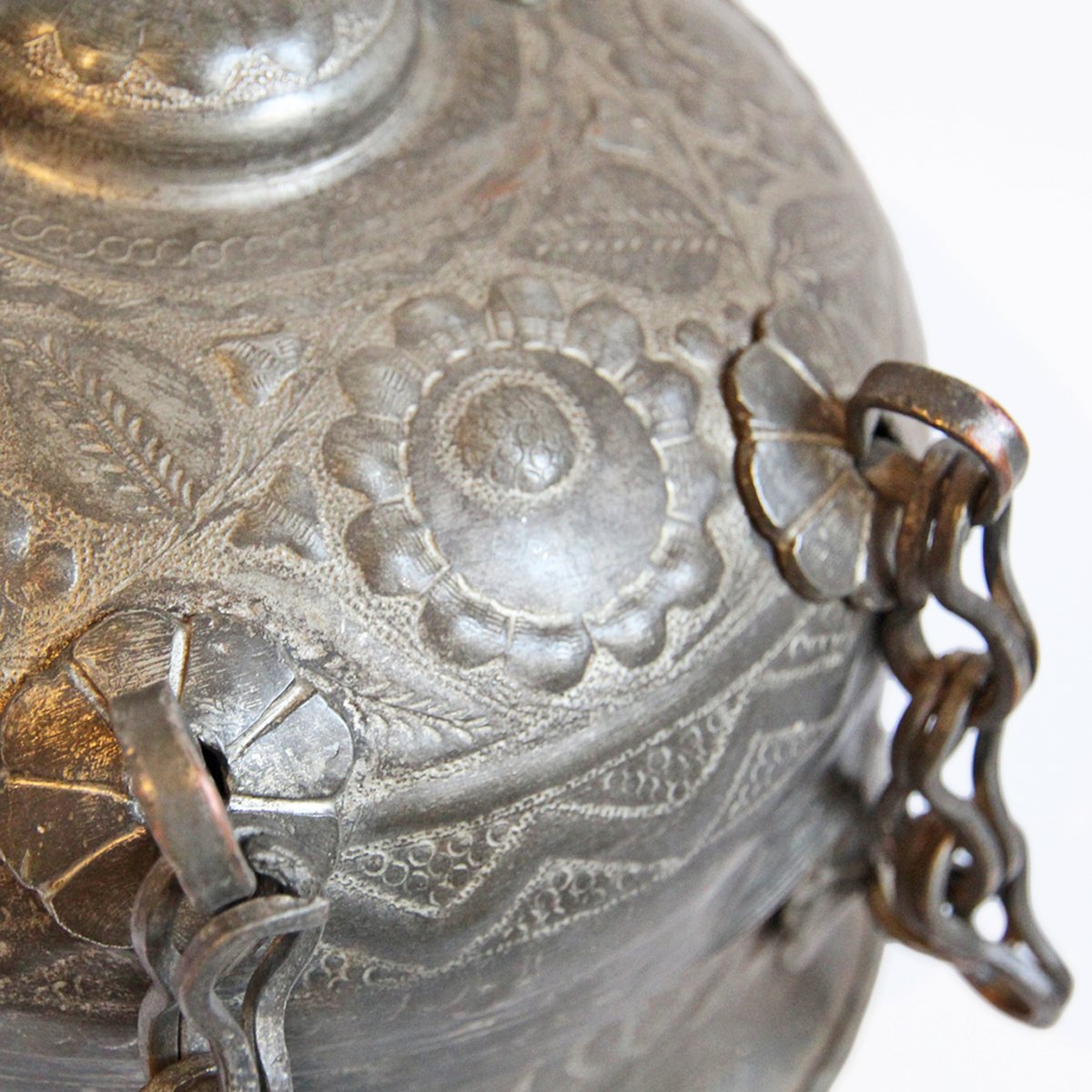 Antique Indian Copper Chapati Box for sale at Pamono