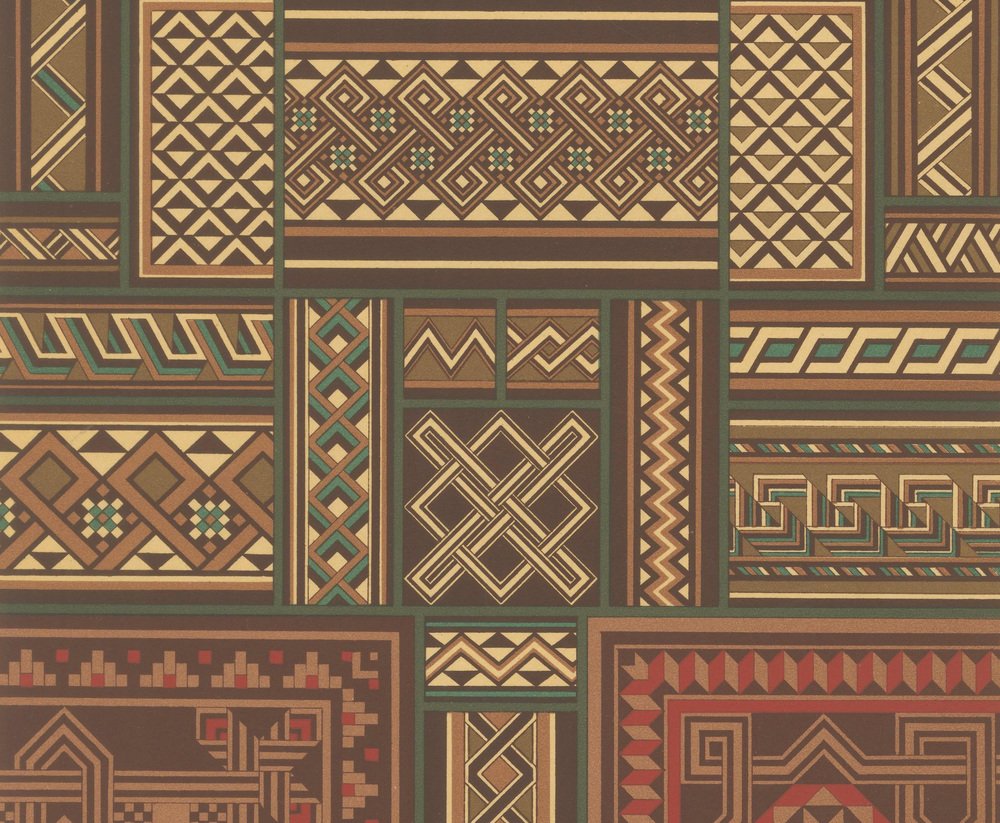 After Racinet, Middle Ages Interlace Motifs Medieval Knotwork Patterns ...