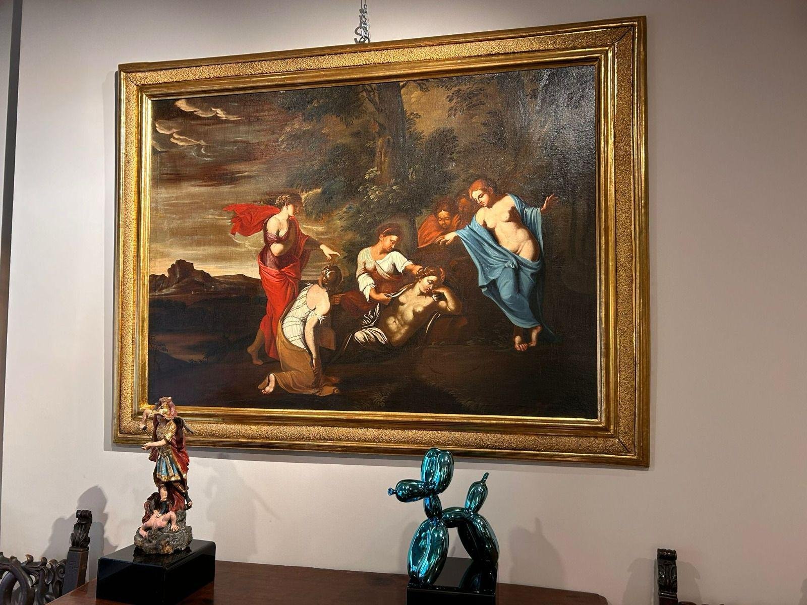 Roman Artist, Mythological Scene, Mid-17th Century, Large Oil on Canvas ...