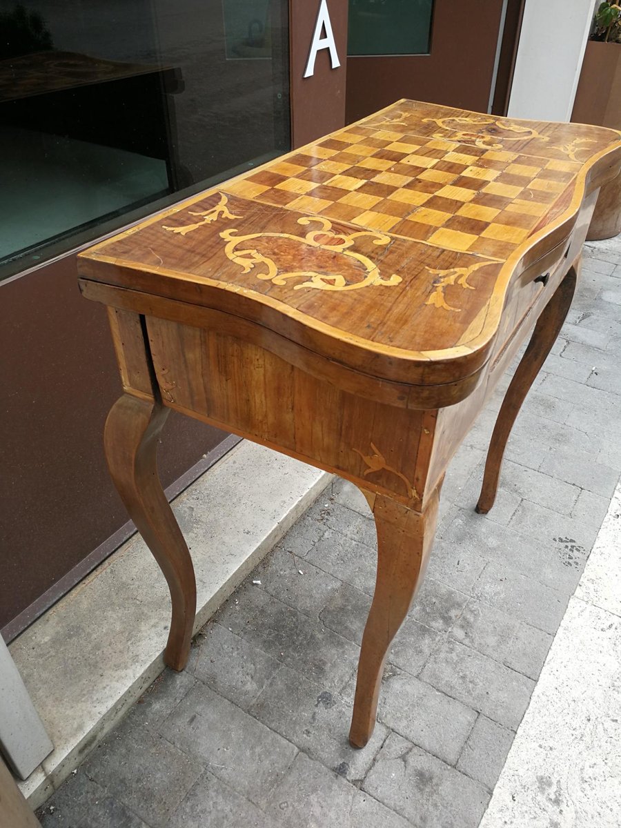 Louis XV Inlaid Wood Game Table for sale at Pamono