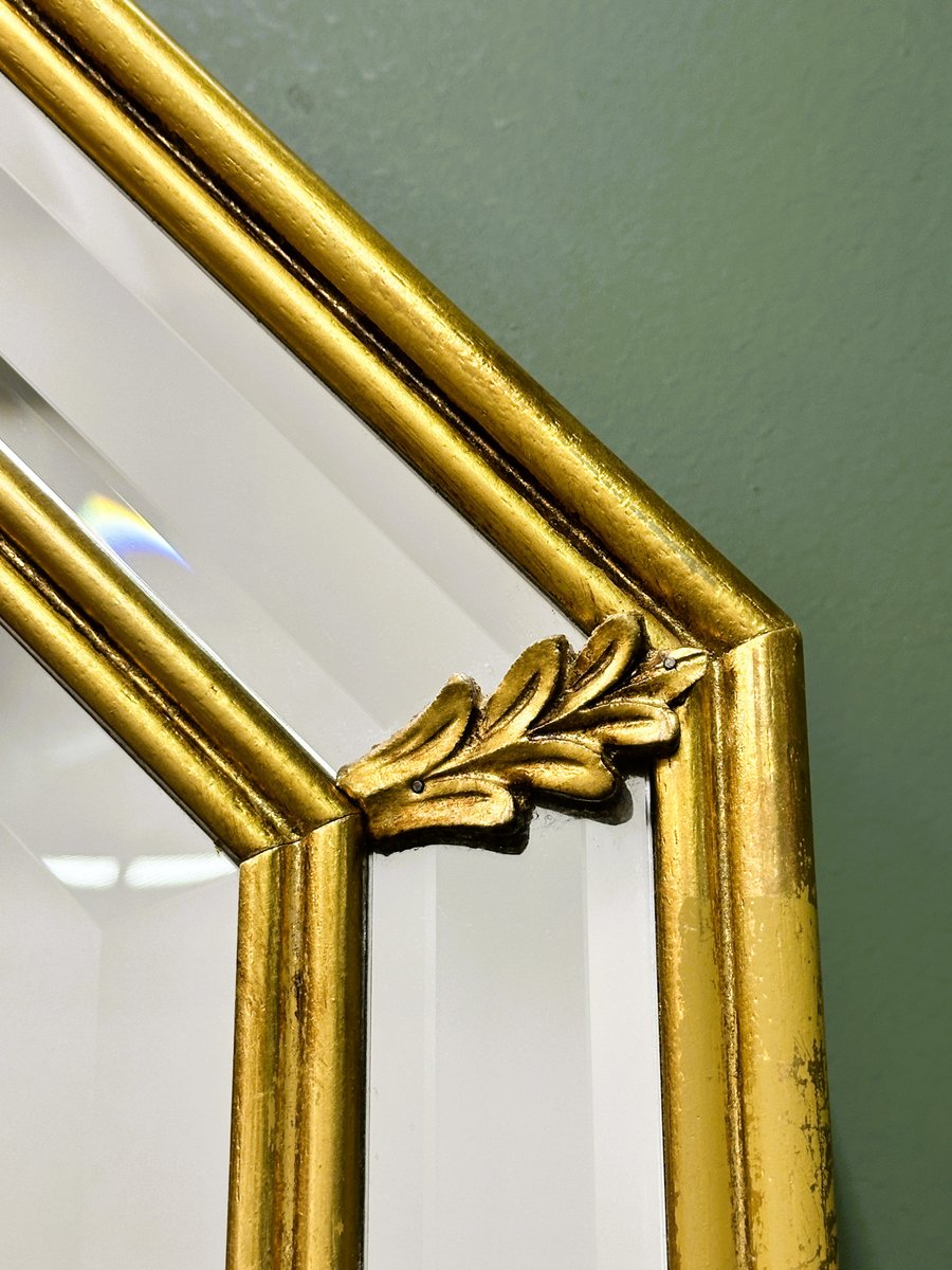 Miroir Octogonal Néoclassique Vintage par Deknudt, Belgique, 1980s en ...