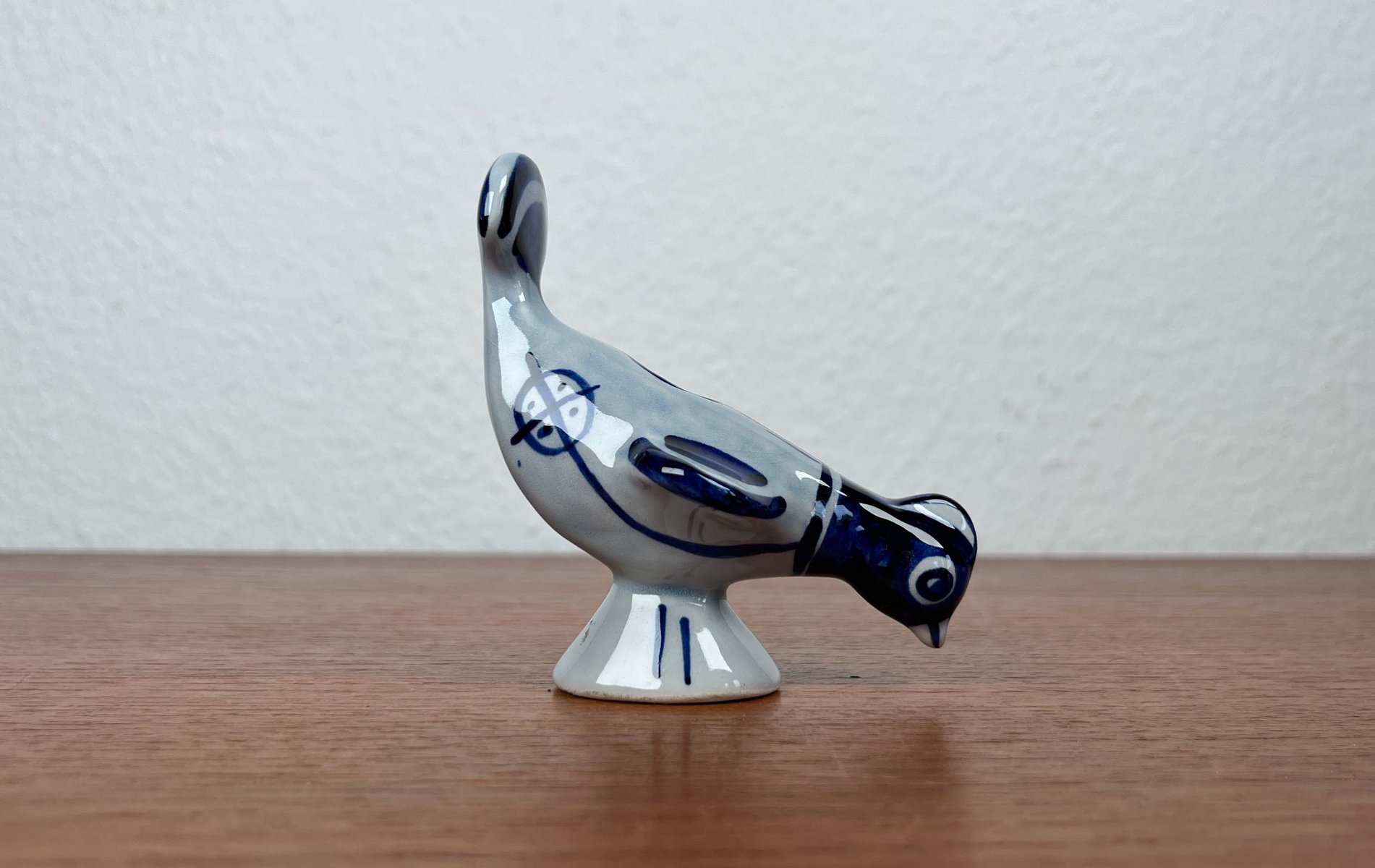 Mid-Century Modern Danish Studio Pottery Bird Candleholder from Søholm ...