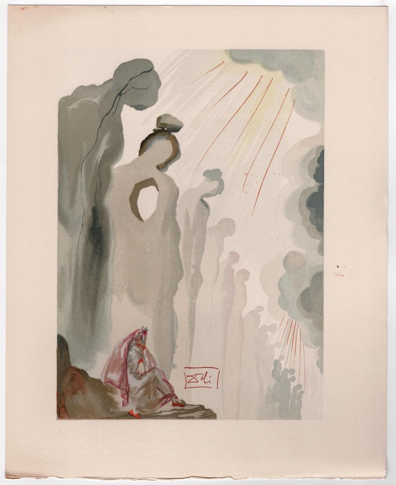 Salvador Dali, The Second Frame, 1964, Original Woodcut for sale at Pamono