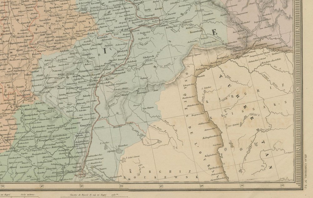 Antique Map of Eastern Europe, 1868 for sale at Pamono