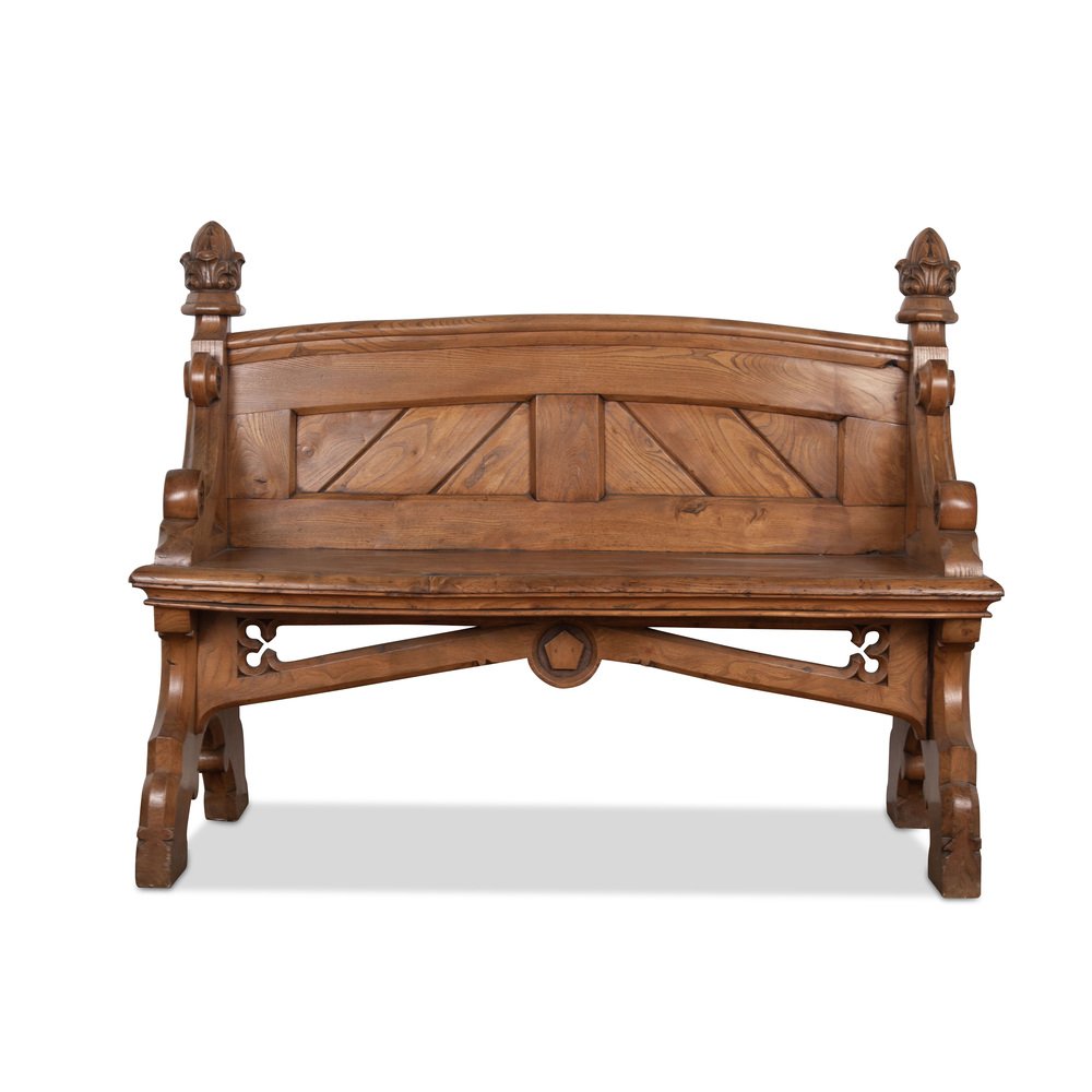 Antique House Elm Bench, 1860 for sale at Pamono