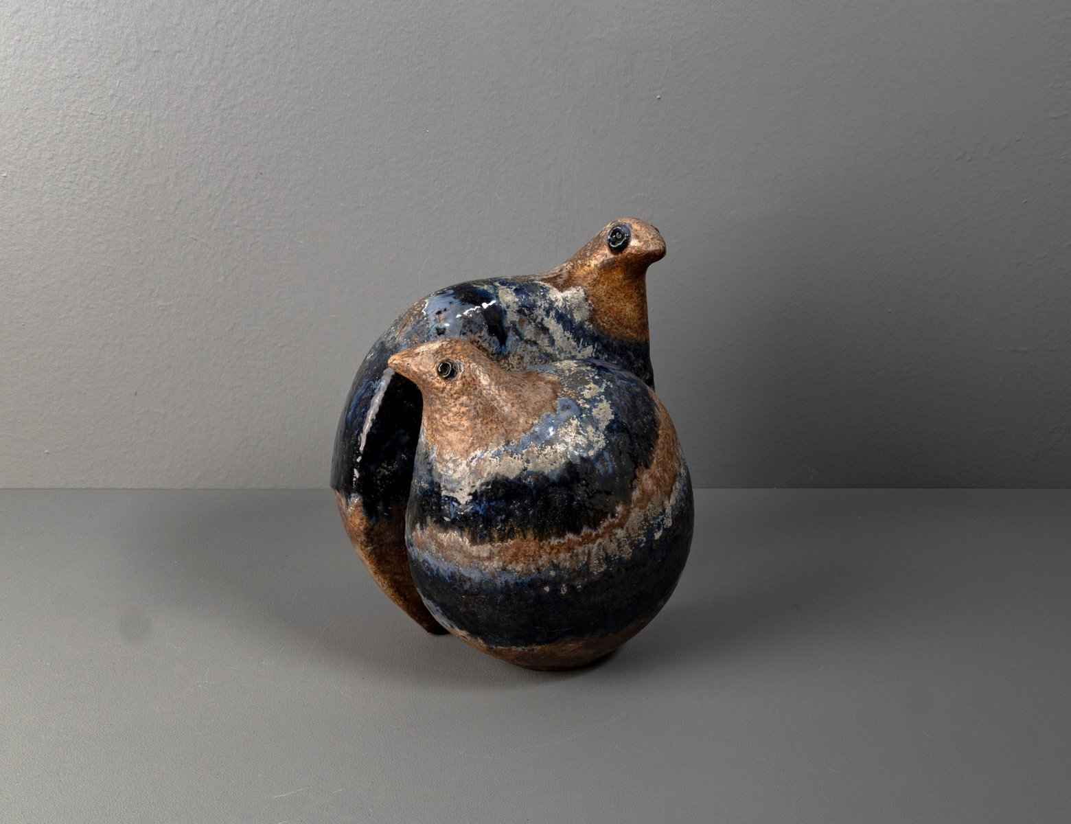 Double-Headed Vase by Eva Fritz Lindner for Karlsruhe Majolica, 1960s ...