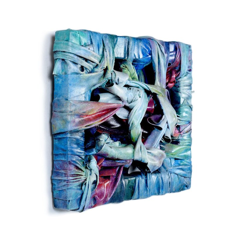 Robert Patrick, Blue and Fuchsia, 1990s, Mixed Media for sale at Pamono