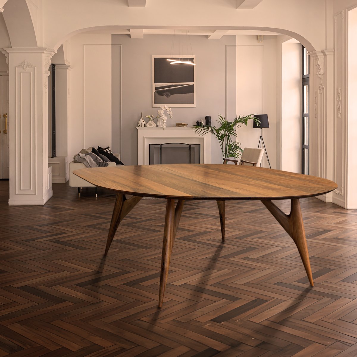 Kai Dining Table in Walnut for sale at Pamono