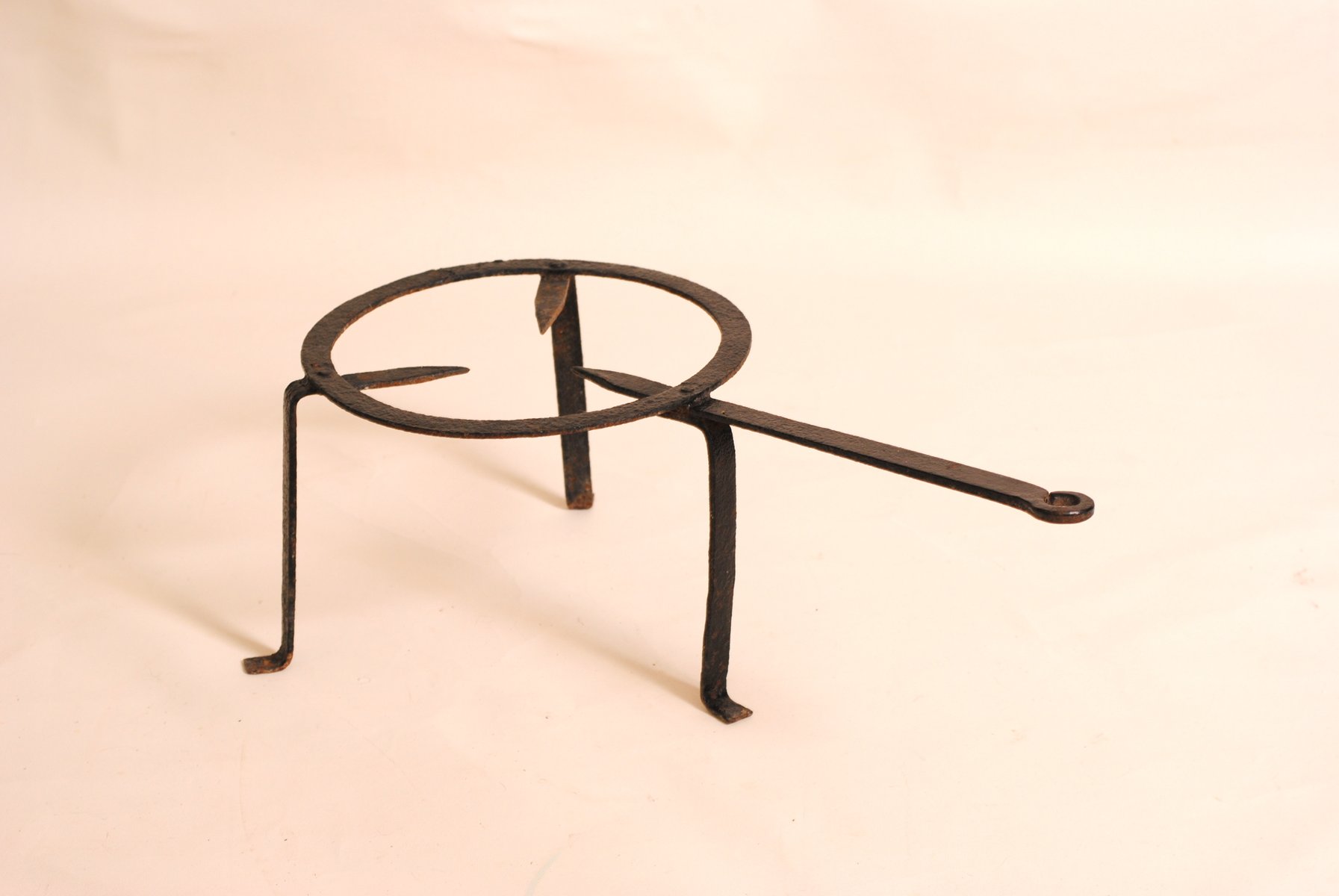 Antique French Wrought Iron Tripod Fireplace Stand, 1890s for sale at ...