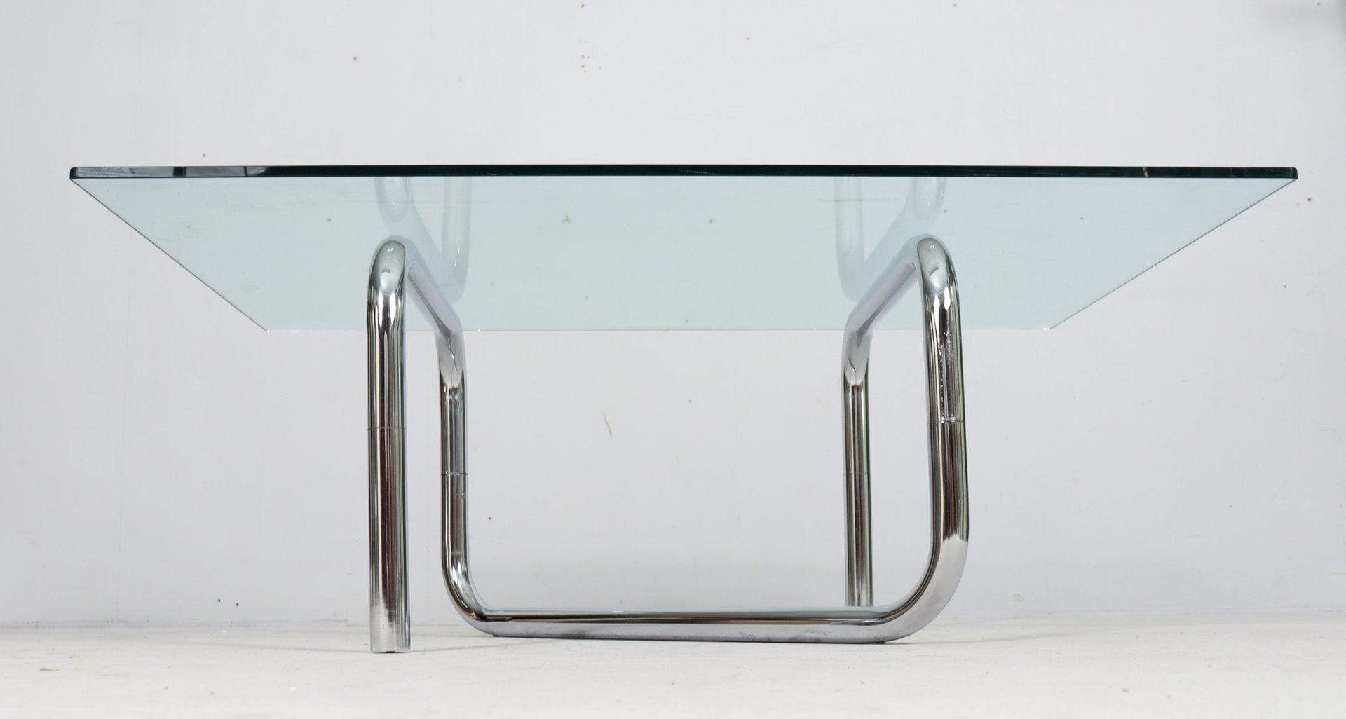 French Tubular Steel Coffee Table, 1970s for sale at Pamono