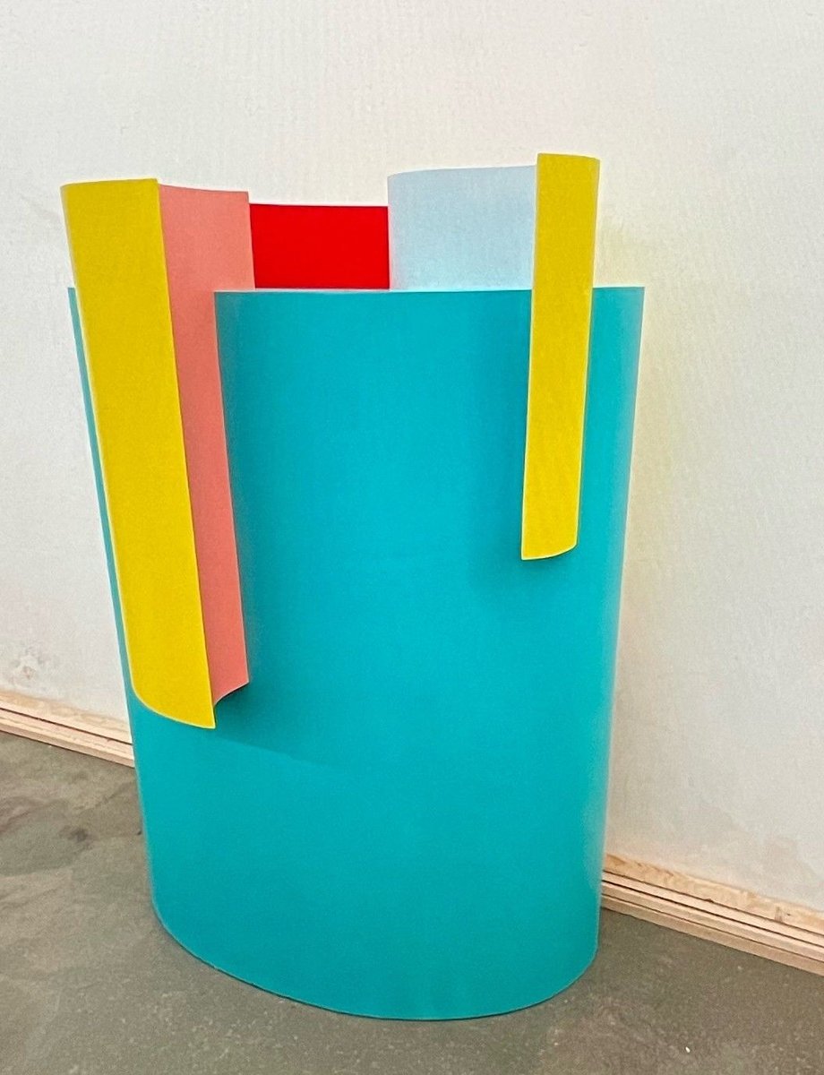 Govert Heikoop, Man, Bird, Fish, 1980s, Painted Plywood for sale at Pamono