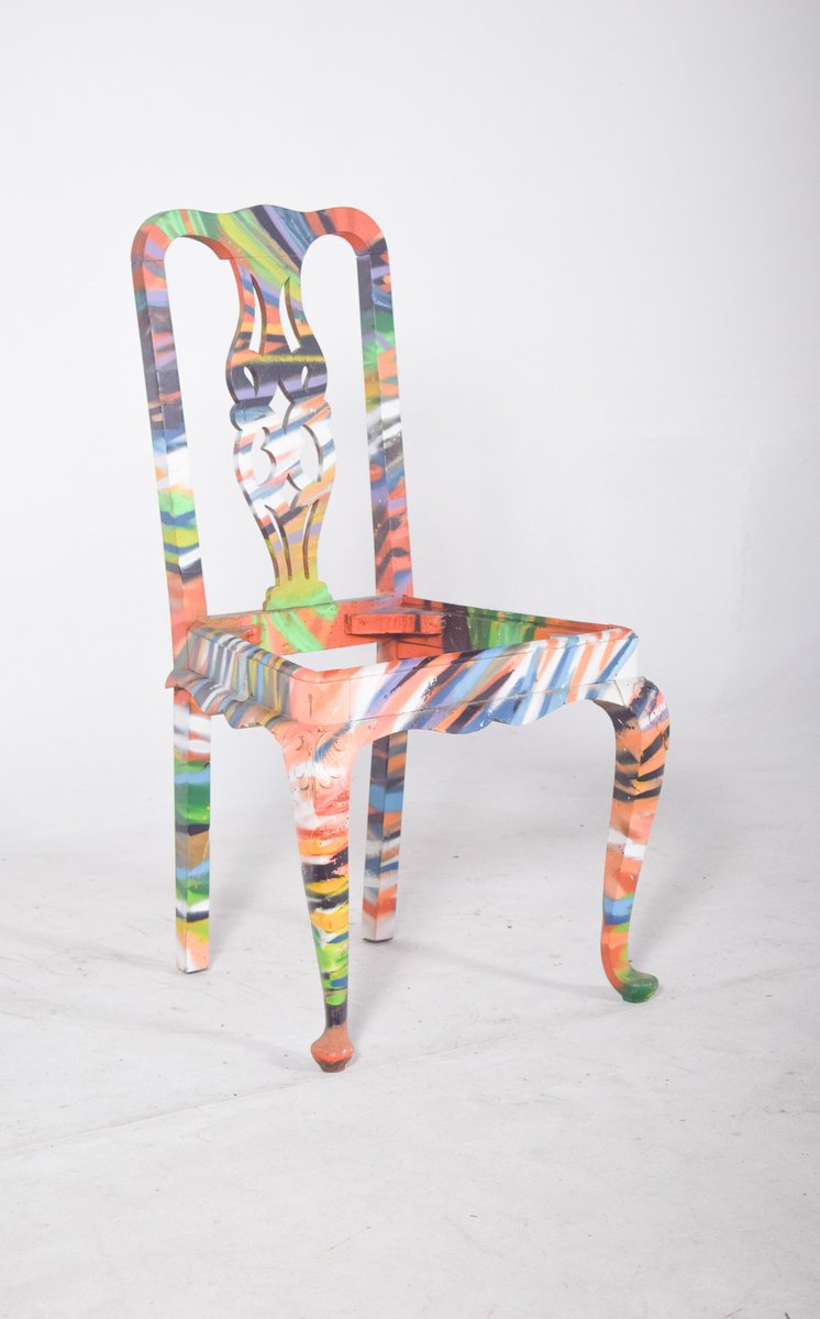 Portuguese Urban Art Turned Chair by Francisco Camilo, 1950s for sale ...