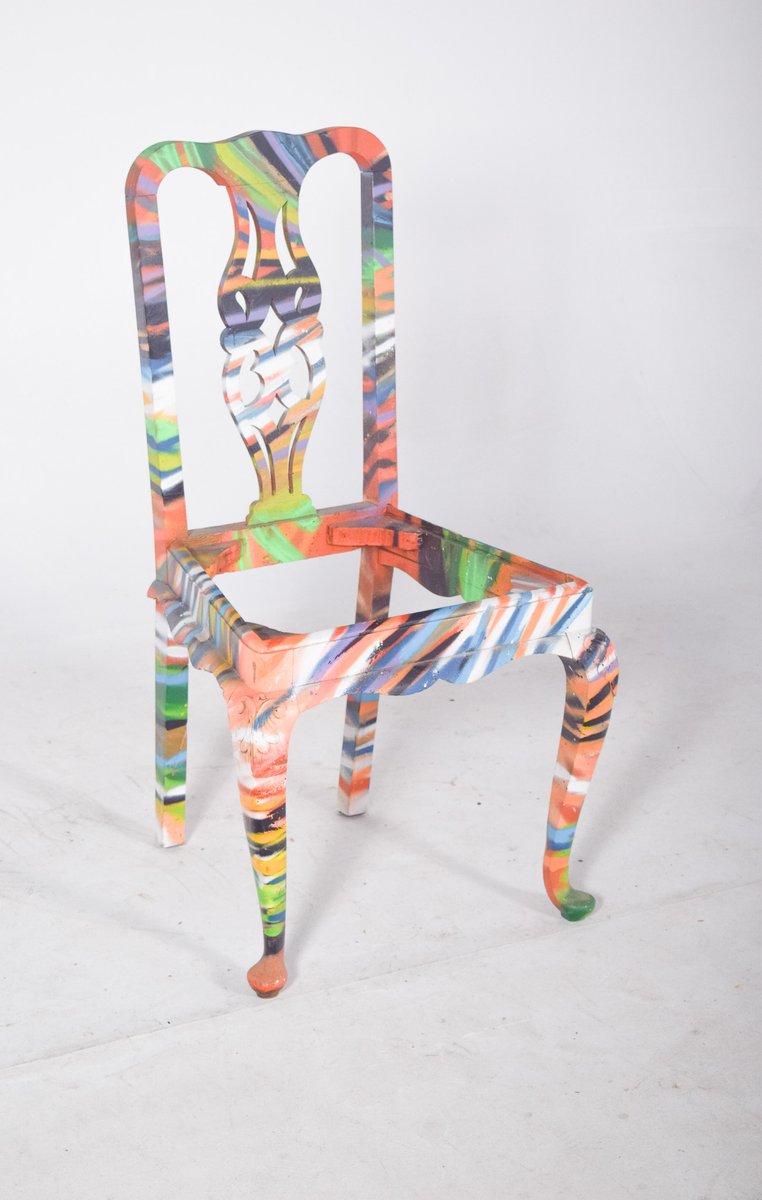 Portuguese Urban Art Turned Chair by Francisco Camilo, 1950s for sale ...