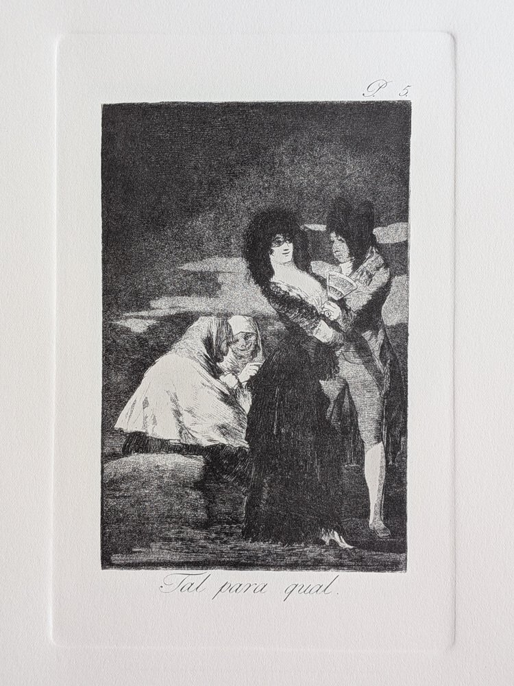 Francisco de Goya, Los Caprichos, Lámina 5, Tal Para Qual, Grabado en ...