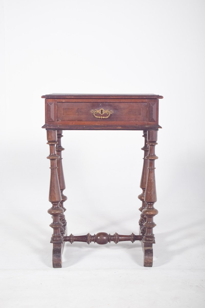English Victorian Sewing Table with Drawer, 1890s for sale at Pamono