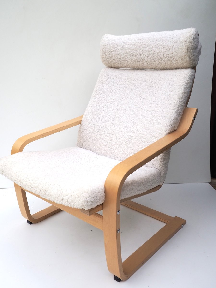 Sheepskin Poäng Armchair by Noboru Nakamura for Ikea, Sweden, 2011 for ...